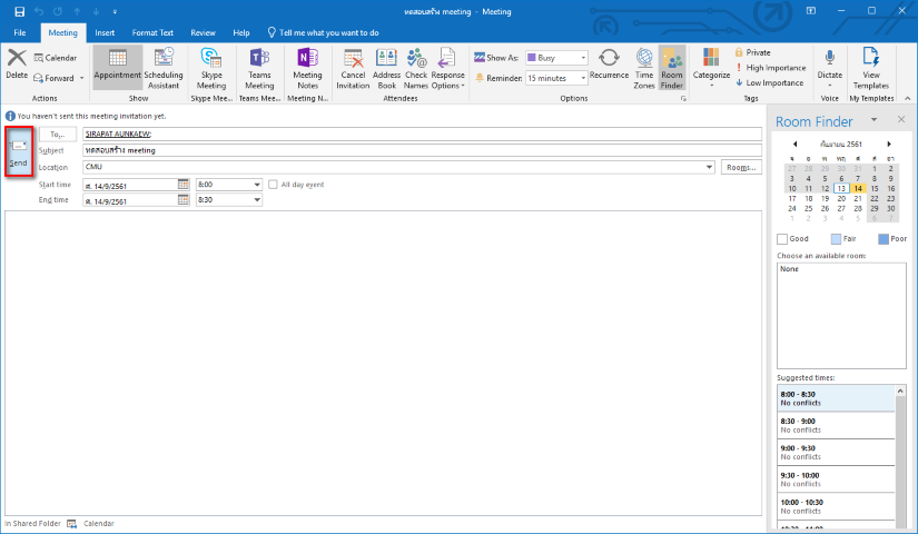 Microsoft office 365 Outlook Calendar - CMU ITSC Network