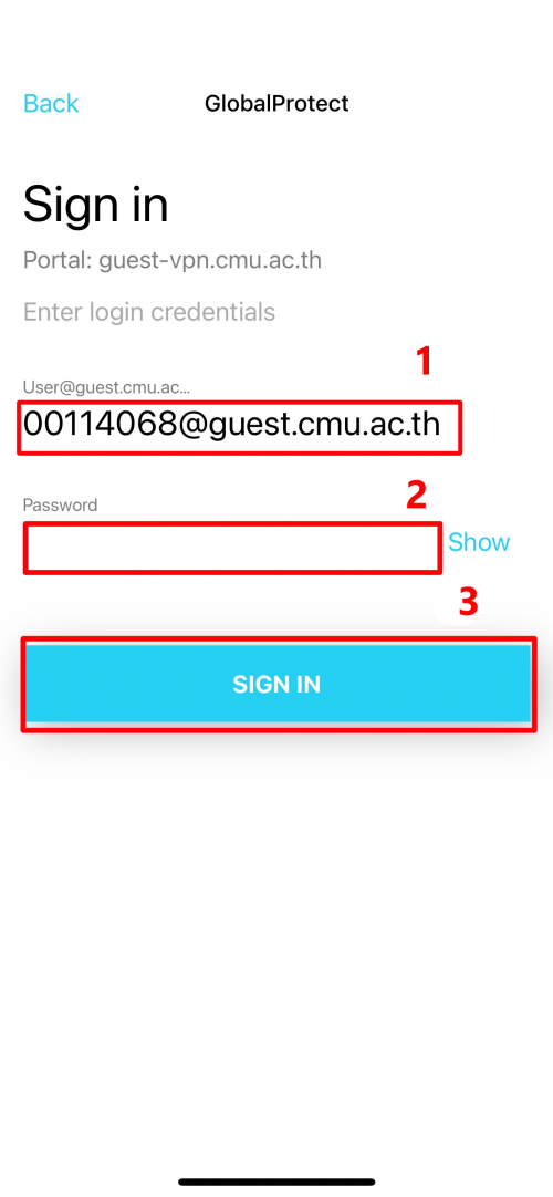 CMU GlobalProtect for Guest Account - CMU ITSC Network