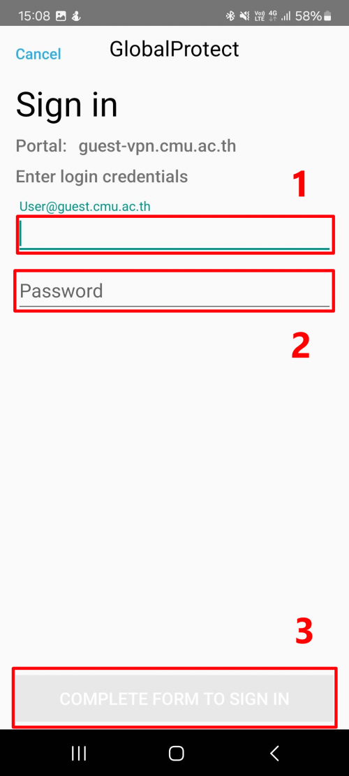 CMU GlobalProtect for Guest Account - CMU ITSC Network