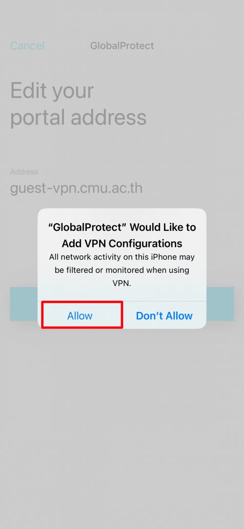 CMU GlobalProtect for Guest Account - CMU ITSC Network