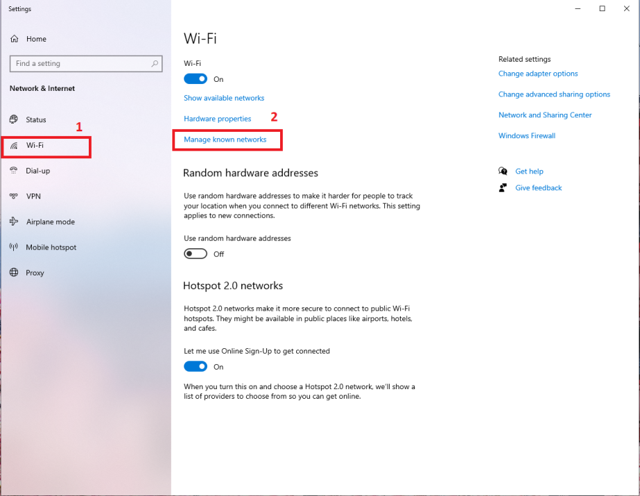 Forget Network Windows 10 EN - CMU ITSC Network